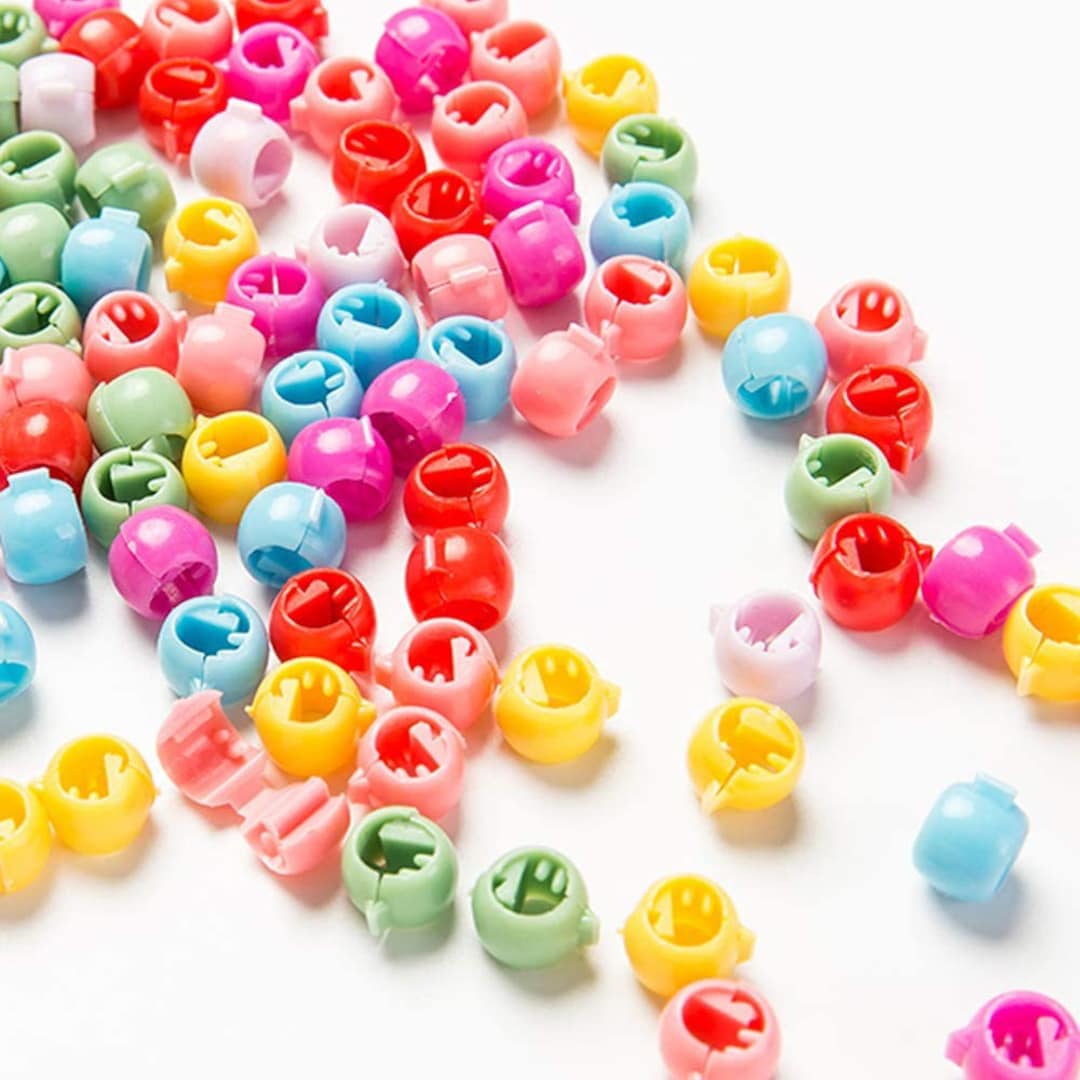 36 Mini Claw Bead Clips Mix of Colours 1cm Small Plastic Hair - Etsy