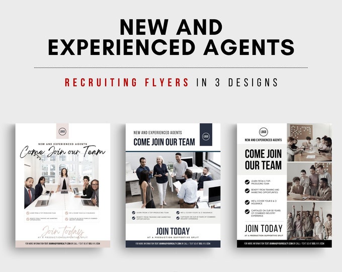 Real Estate Recruiting Flyer Realtor Hiring Real Estate Team Flyer Real ...