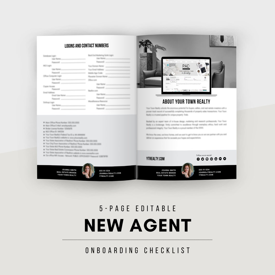 New Agent Onboarding Checklist Realtor Hiring Real Estate Recruiting ...