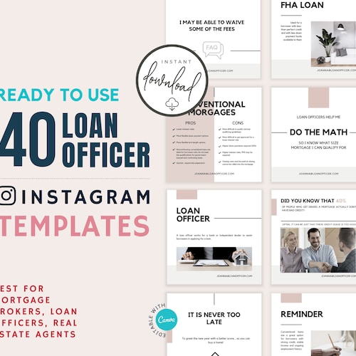 200 Mortgage Social Media Posts Loan Officer Marketing - Etsy