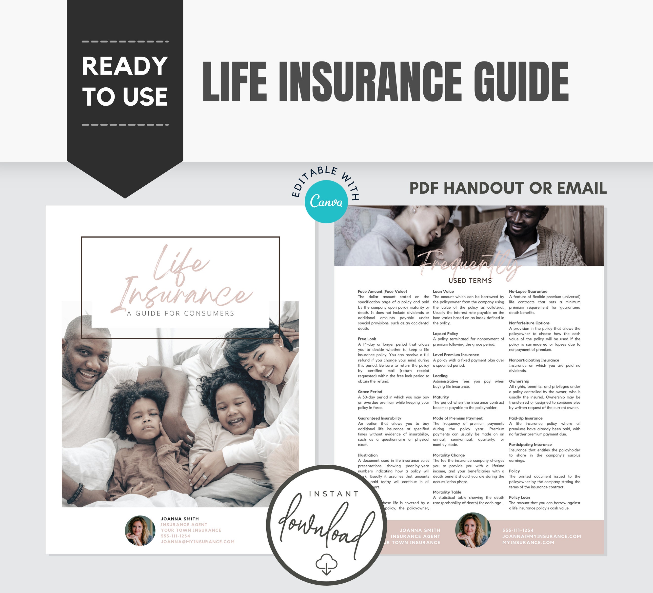 Life Insurance Guide Insurance Agent Marketing Life - Etsy