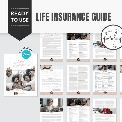 Life Insurance Guide Insurance Agent Marketing Life - Etsy