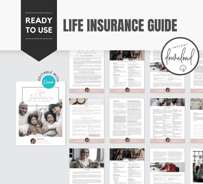 Life Insurance Guide Insurance Agent Marketing Life - Etsy