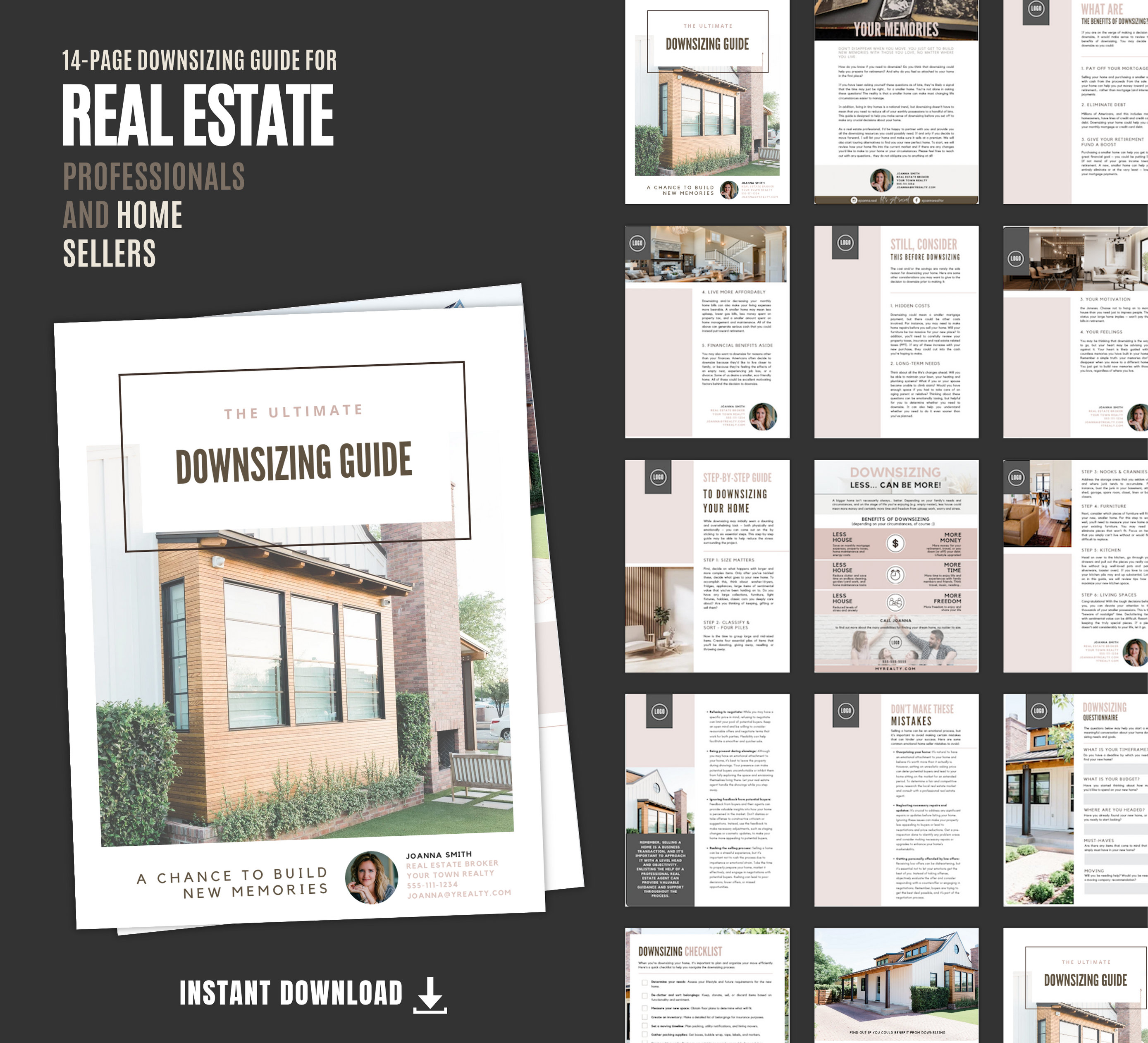 Real Estate Downsizing Guide: Editable CANVA Template (14-page) - Etsy