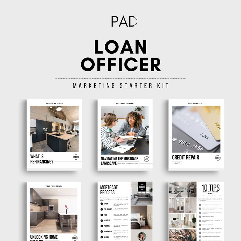 Loan Officer Marketing Kit: Canva Templates & Social Media (digital ...