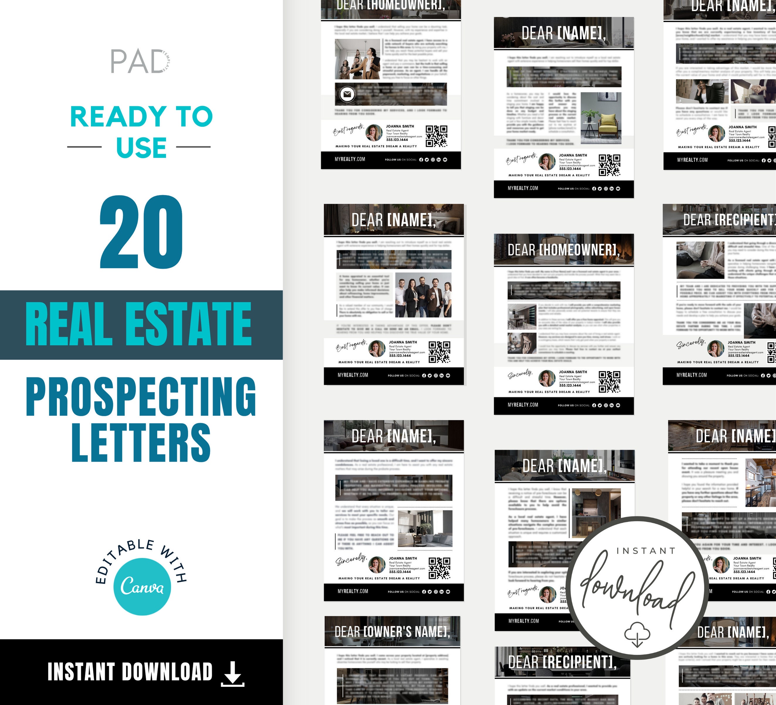 Ultimate BUNDLE Real Estate Prospecting Letters Realtor Farming Kit ...