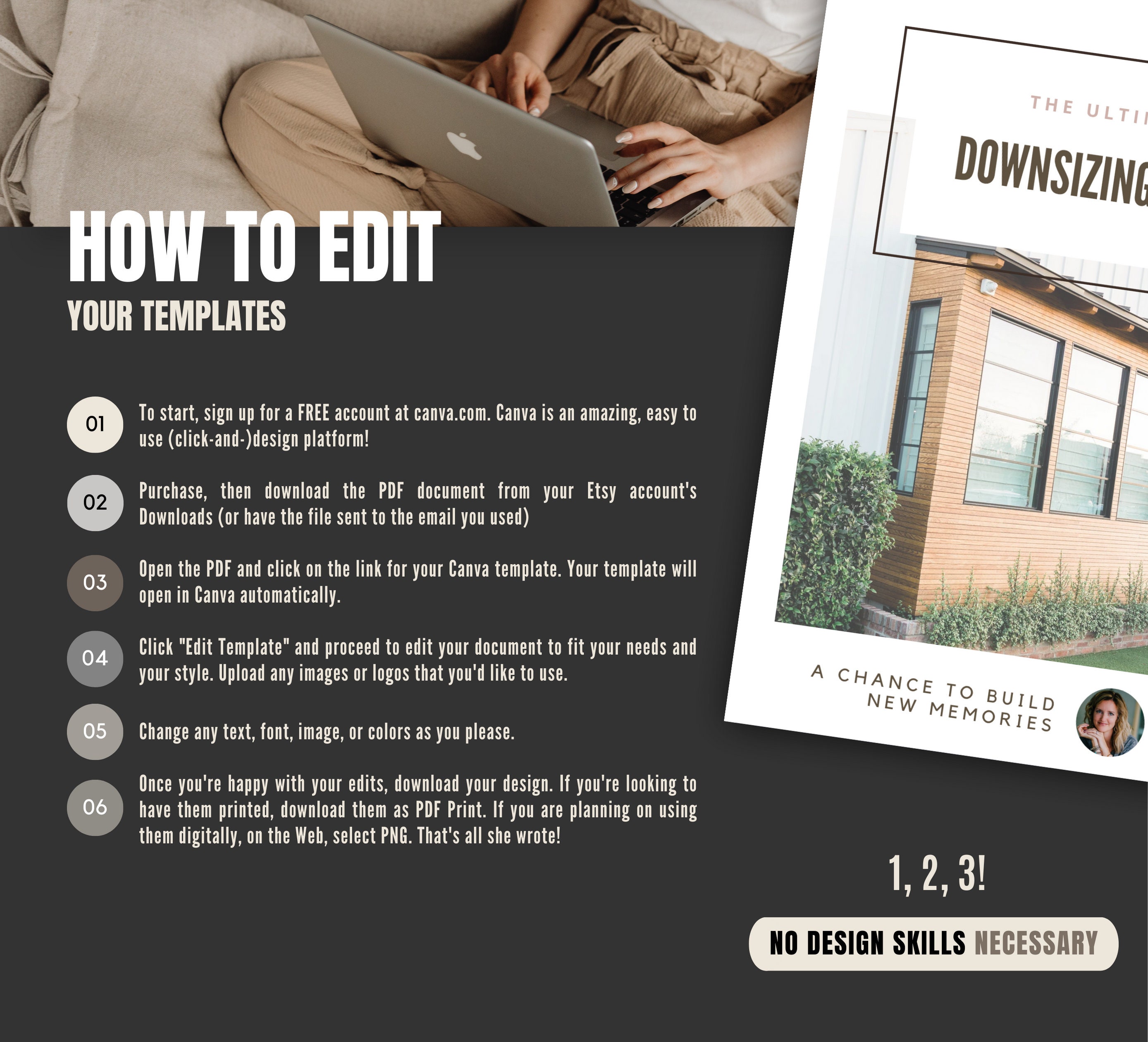 Real Estate Downsizing Guide: Editable CANVA Template (14-page) - Etsy