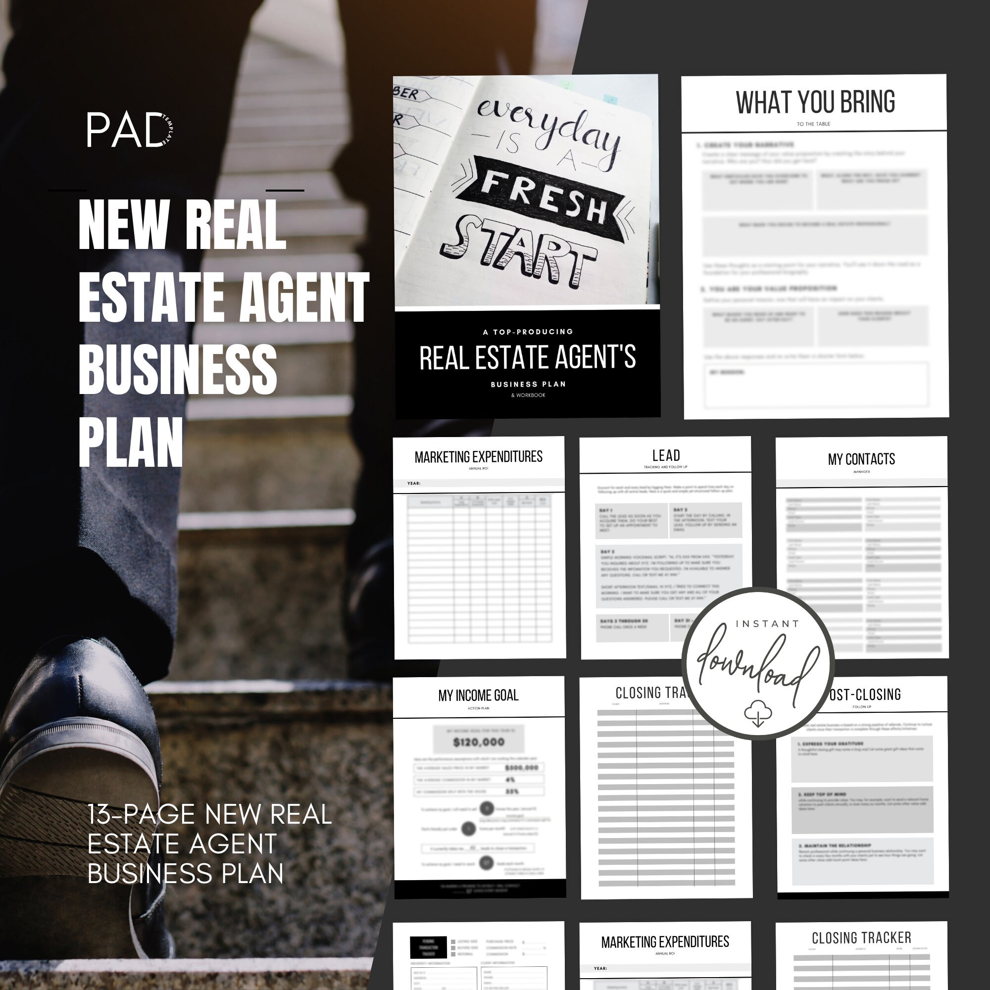 Realtor Recruiting Bundle Real Estate Hiring Templates CANVA Template ...