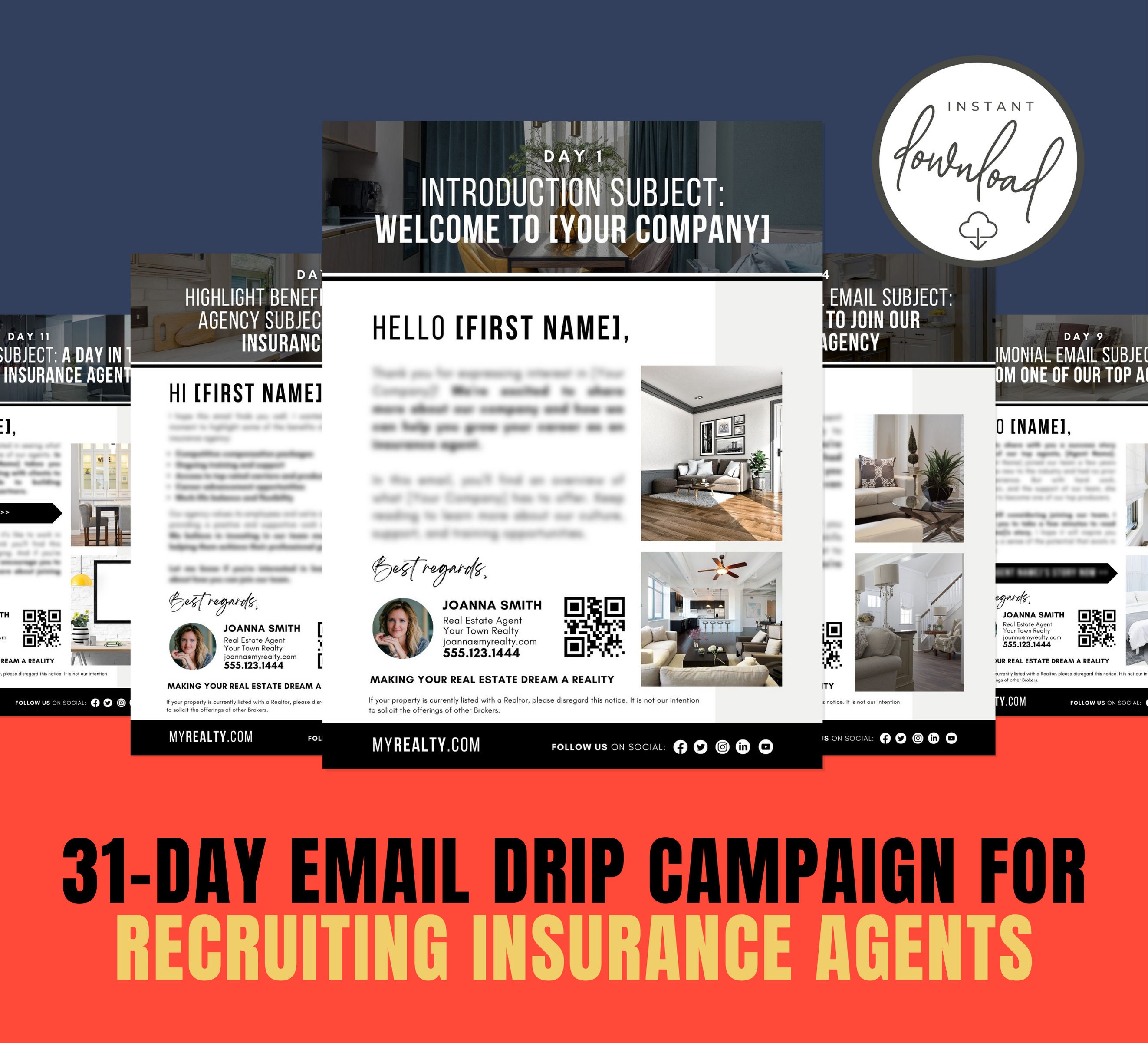 Insurance Agent Recruiting: 31-day Email Drip Campaign (digital ...