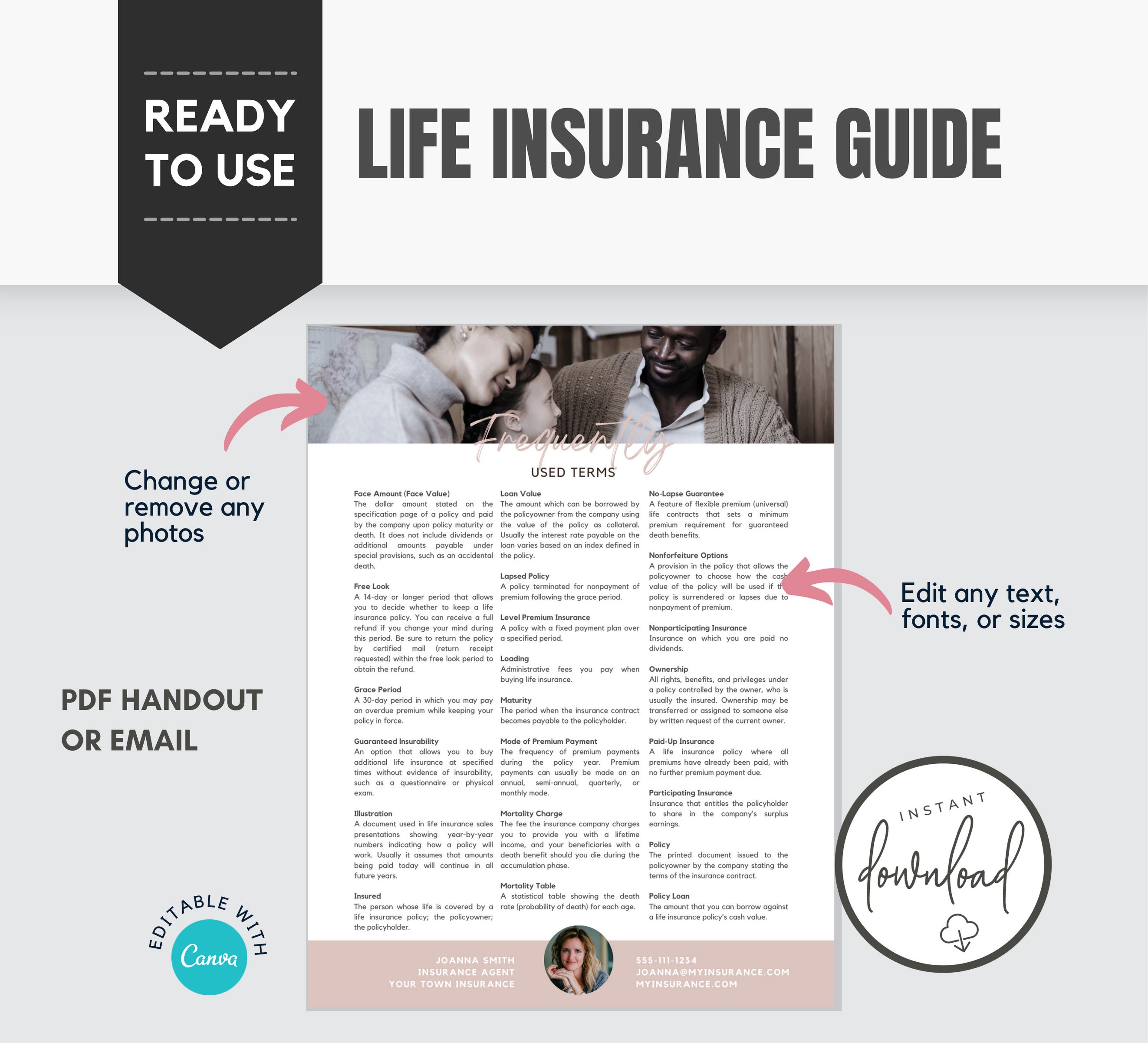 Life Insurance Guide Insurance Agent Marketing Life - Etsy