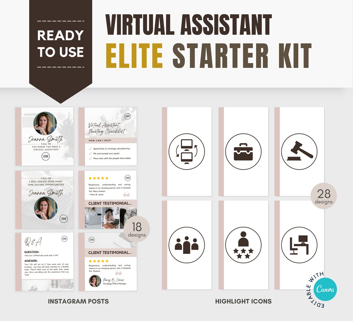 VIP KIT Ultimate Marketing Packet for Virtual Assistants - Etsy