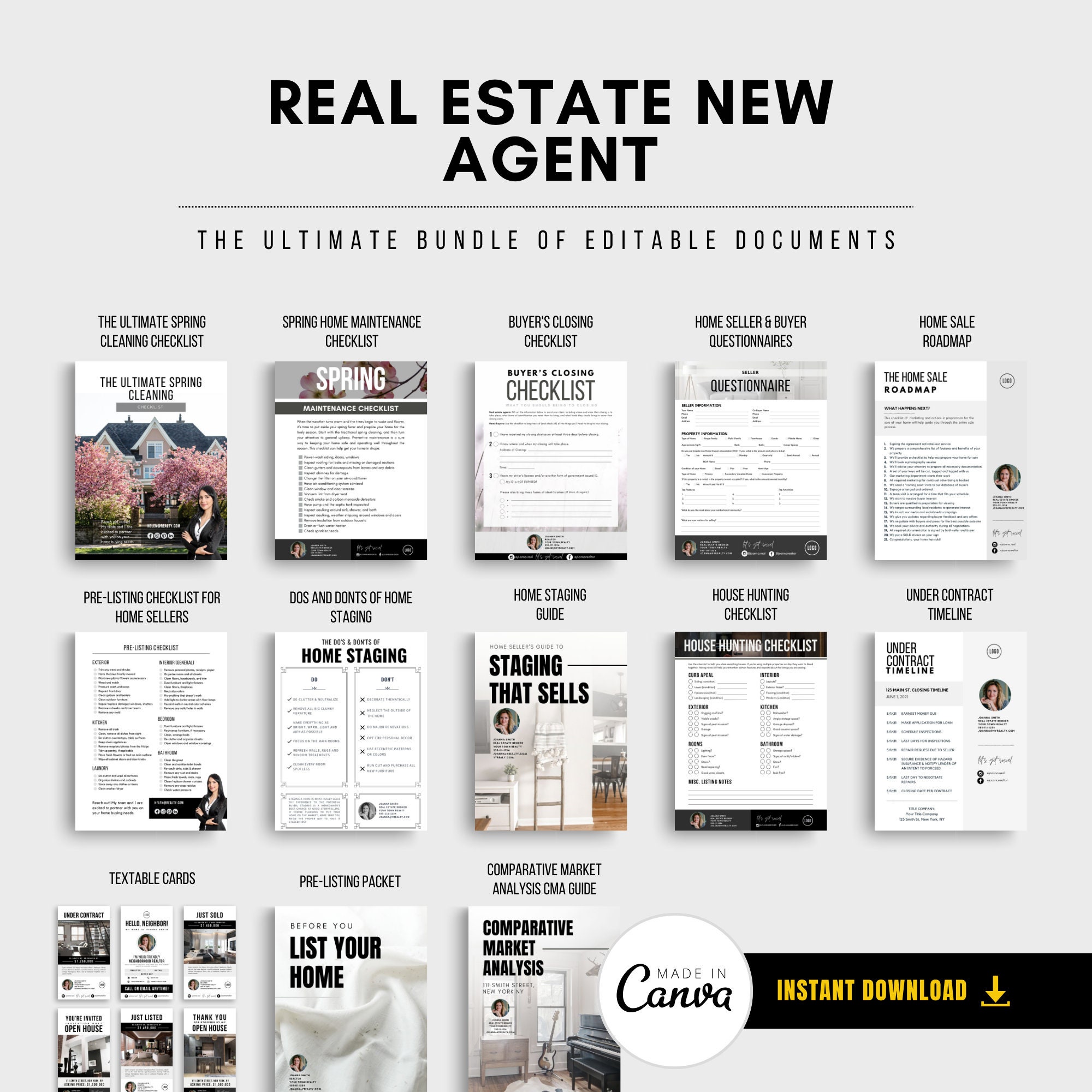Real Estate Agent Toolkit: Marketing Templates & Guides (digital ...