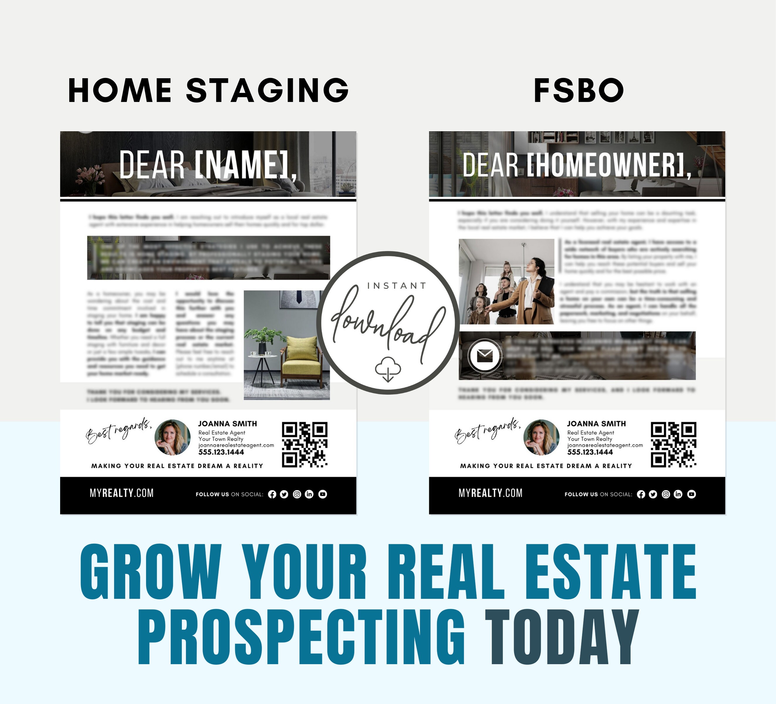 Ultimate BUNDLE Real Estate Prospecting Letters Realtor Farming Kit ...