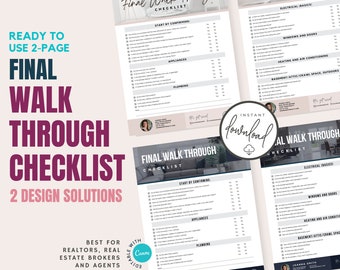 Final Walk Through Check List for New Construction - Etsy