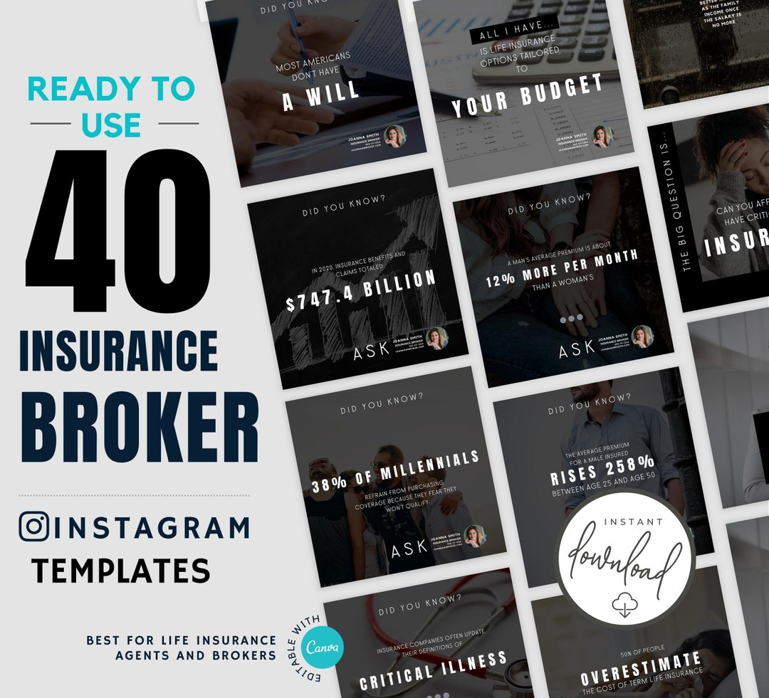 Insurance Broker Posts | Insurance Agent Instagram Posts | Life ...