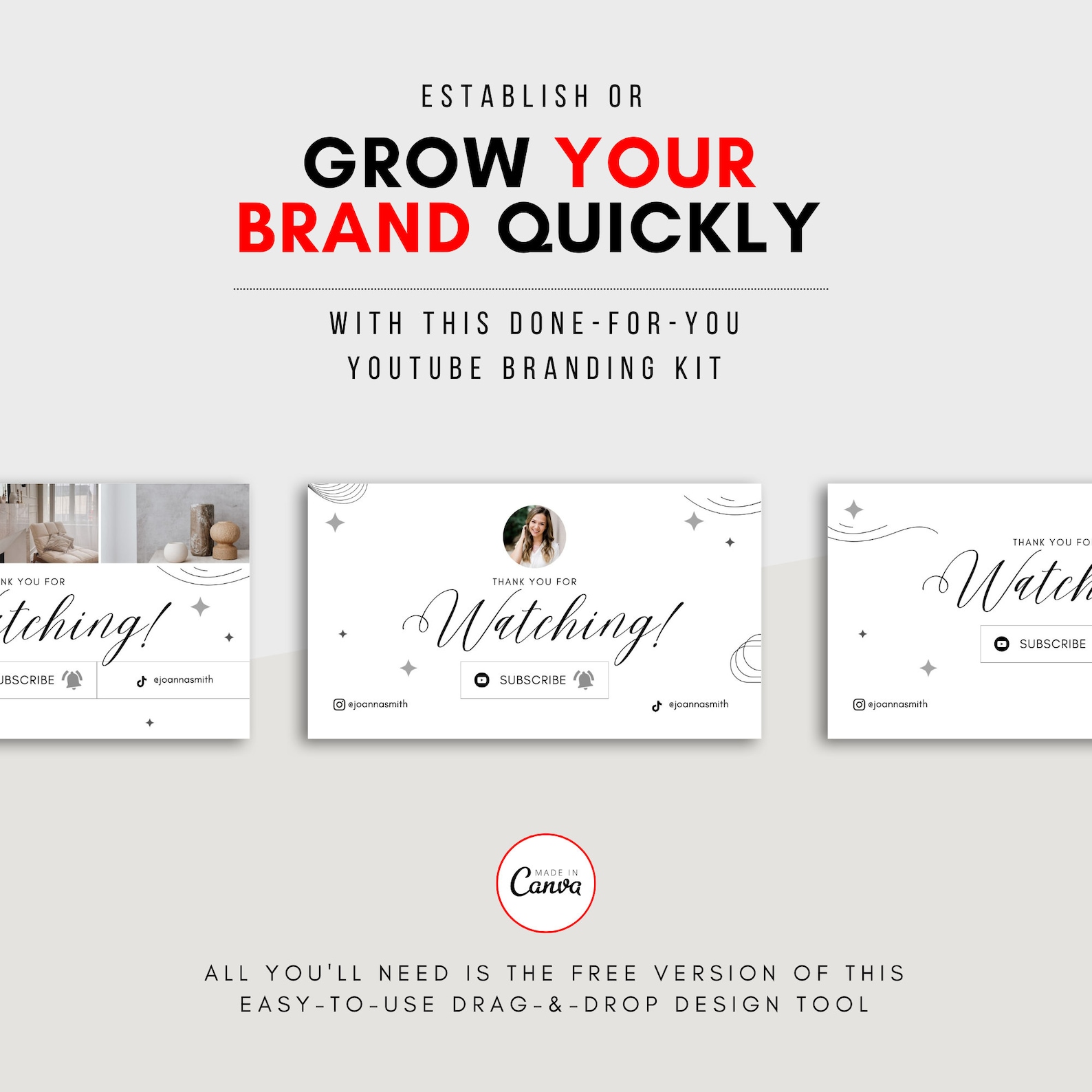 Ultimate Youtube Branding Kit: Elevate Your Channel With Professional ...