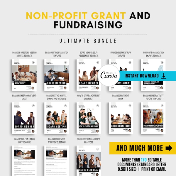 Nonprofit Board Member Self Assessment & Full Board Skills Matrix ...
