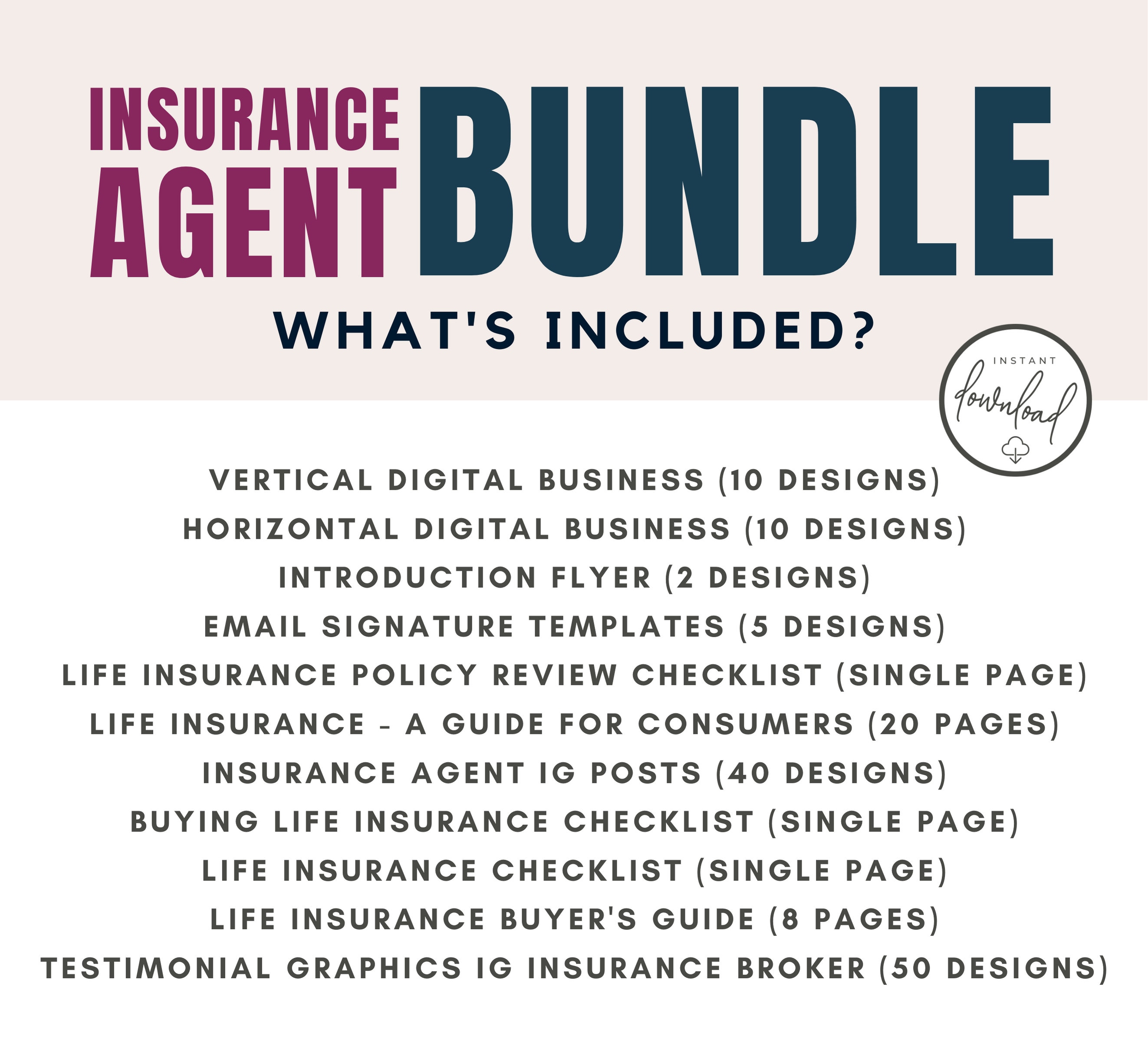 Insurance Agent Marketing Kit: Social Media Templates + Guides (CANVA ...
