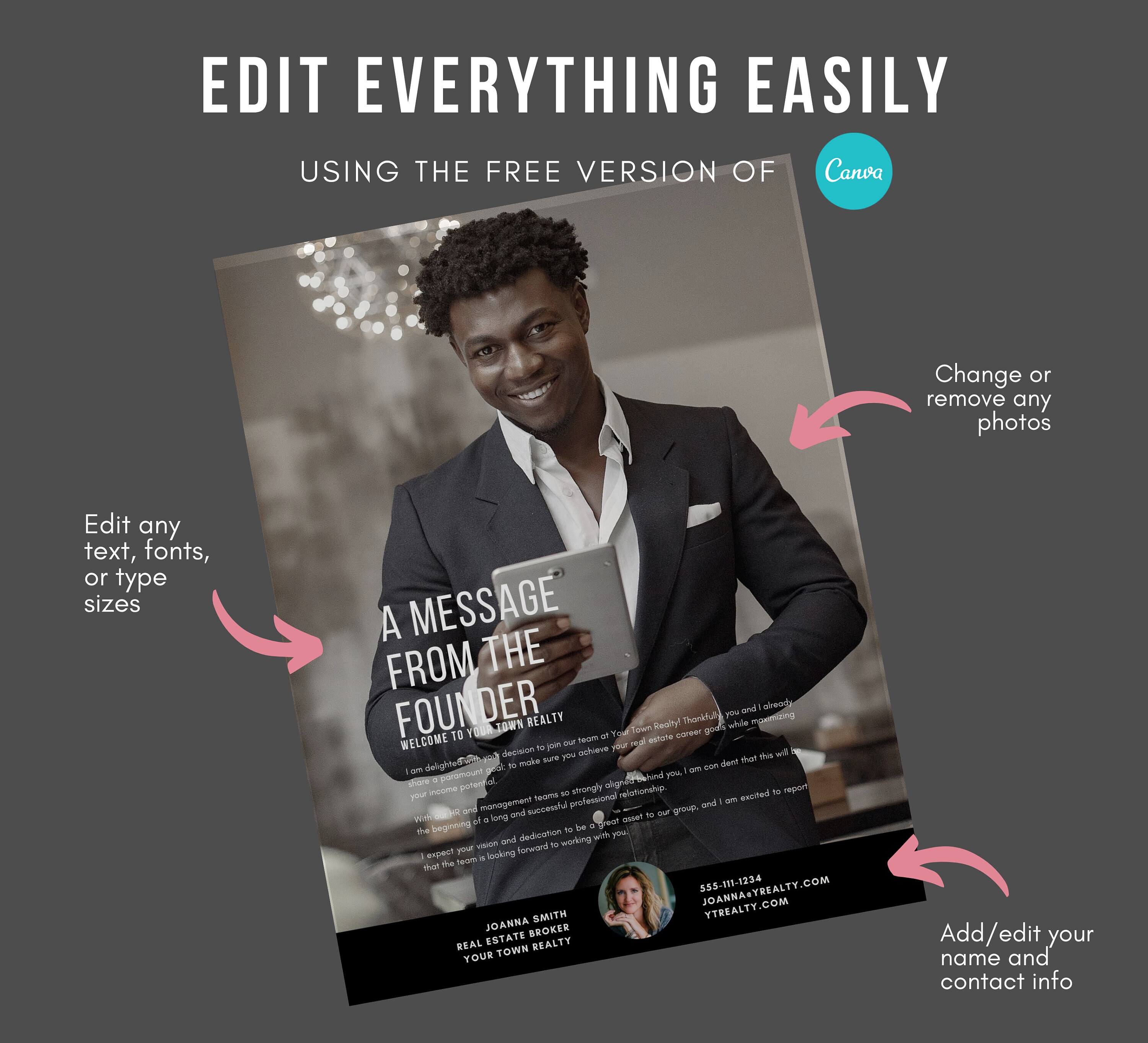 Real Estate Onboarding Bundle: Realtor Hiring Kit (CANVA Editable ...
