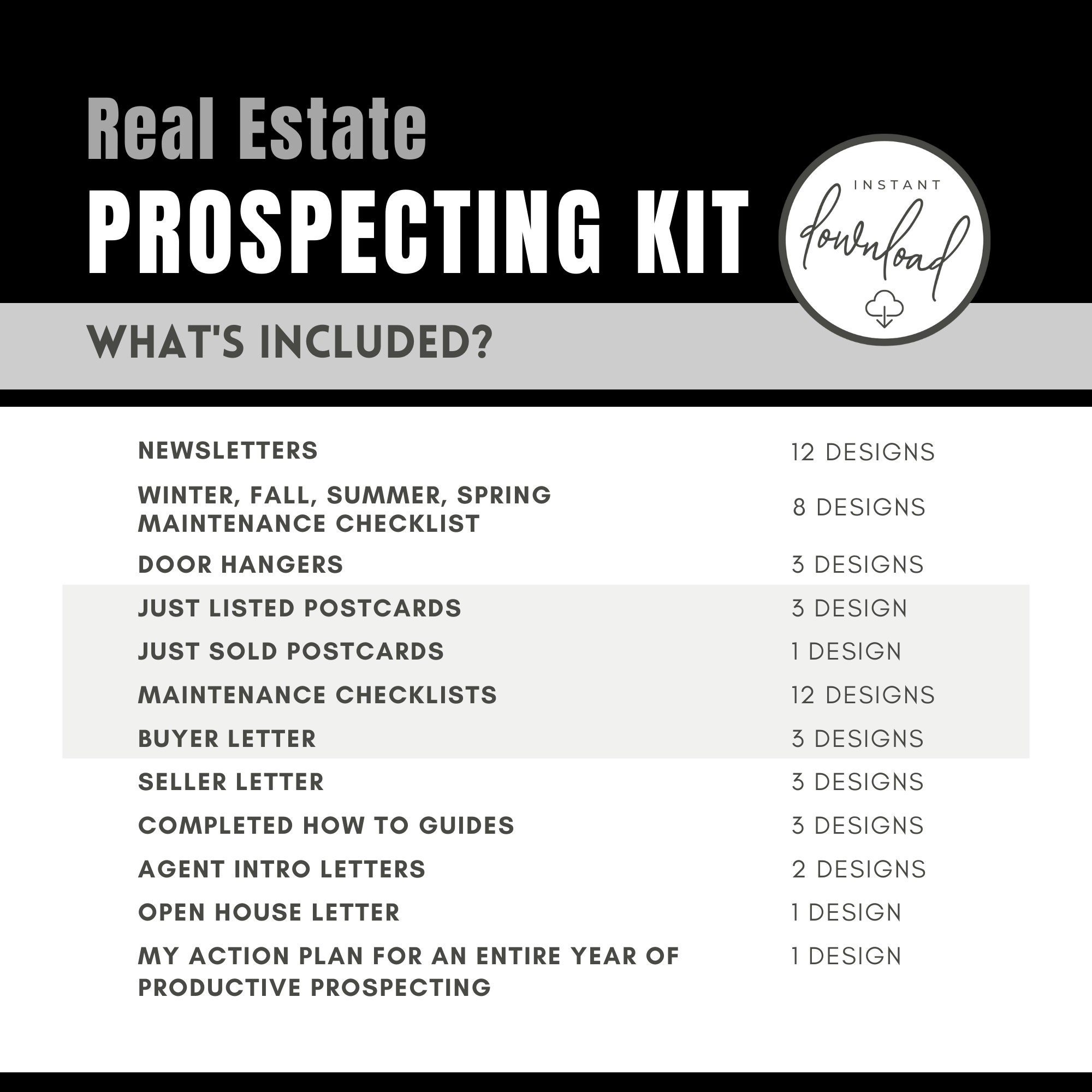 365 Days of Real Estate Prospecting COMPLETE Bundle Realtor Farming Set ...