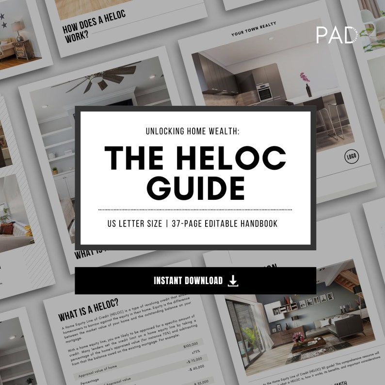 HELOC Guide for Loan Officers: Editable Mortgage Templates (canva ...