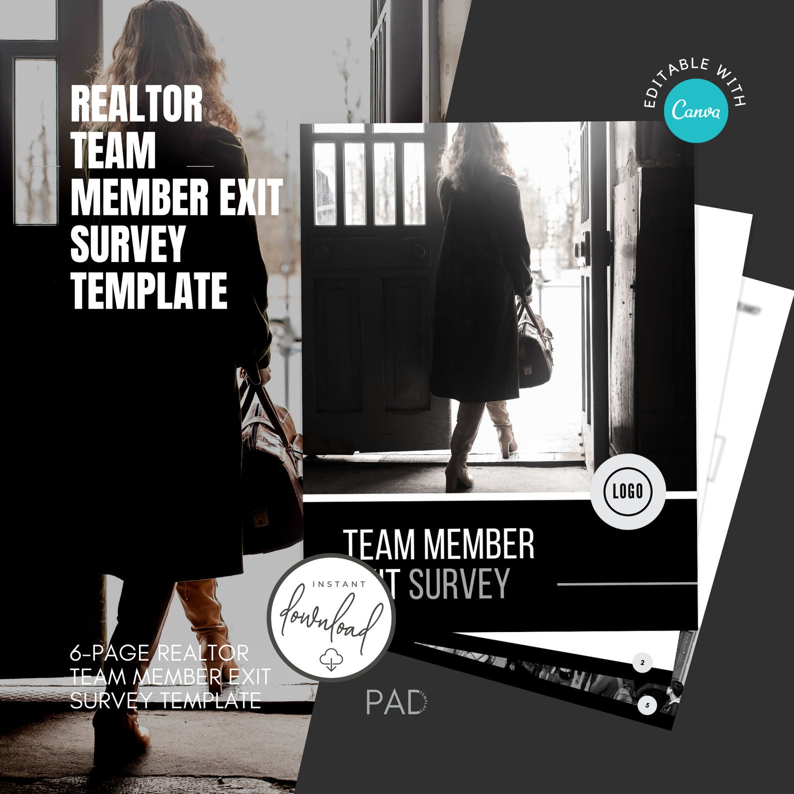 Realtor Recruiting Bundle Real Estate Hiring Templates CANVA Template ...