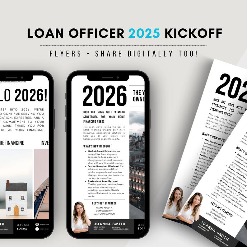 Loan Officer 2026 Kickoff Flyer Letter | Kick off 2026 for Mlo's ...