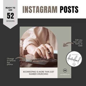 Bookkeeping INSTAGRAM Posts | Bookkeeper Marketing | Accounting ...