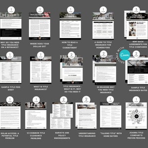 Title Company Marketing Kit: Social Media CANVA Templates (digital ...