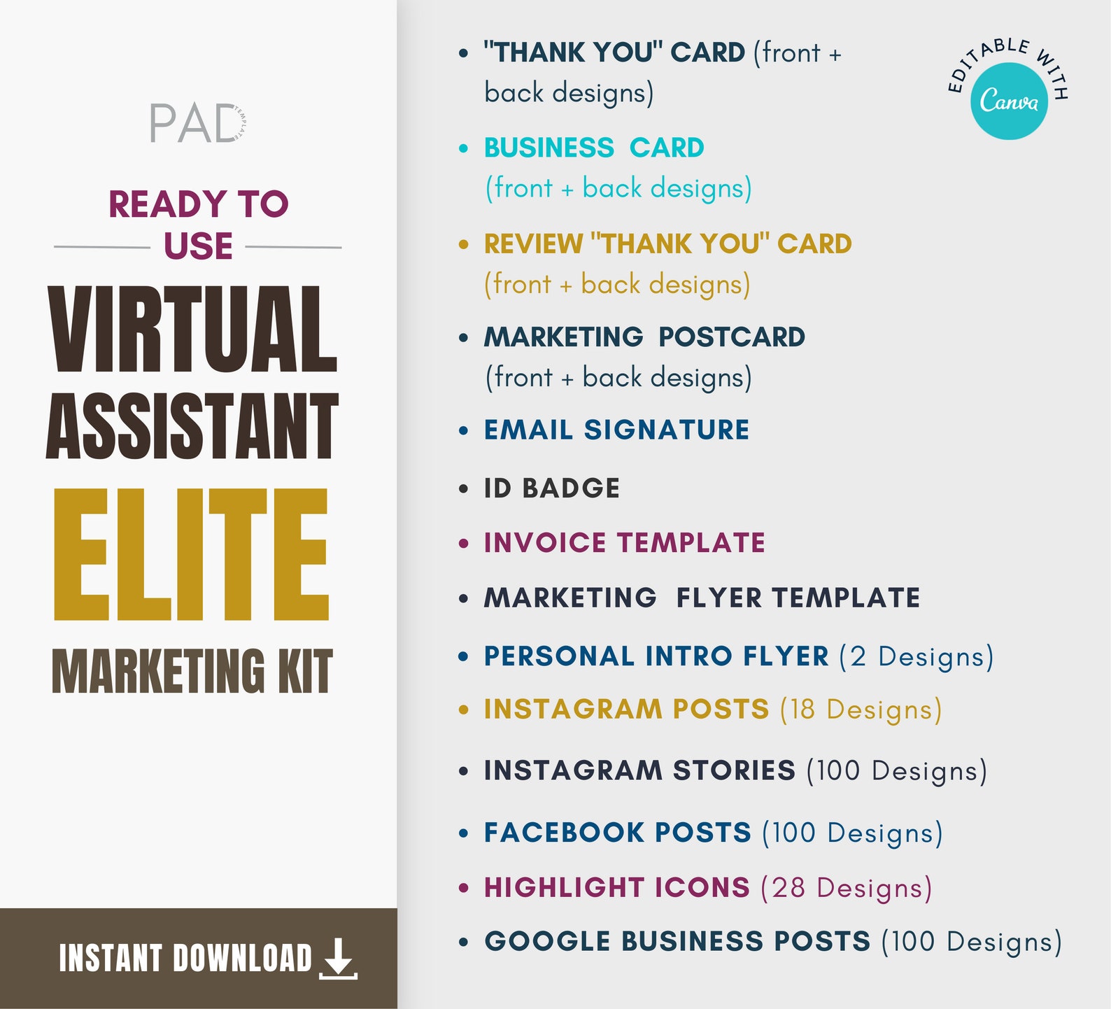 VIP KIT Ultimate Marketing Packet for Virtual Assistants - Etsy