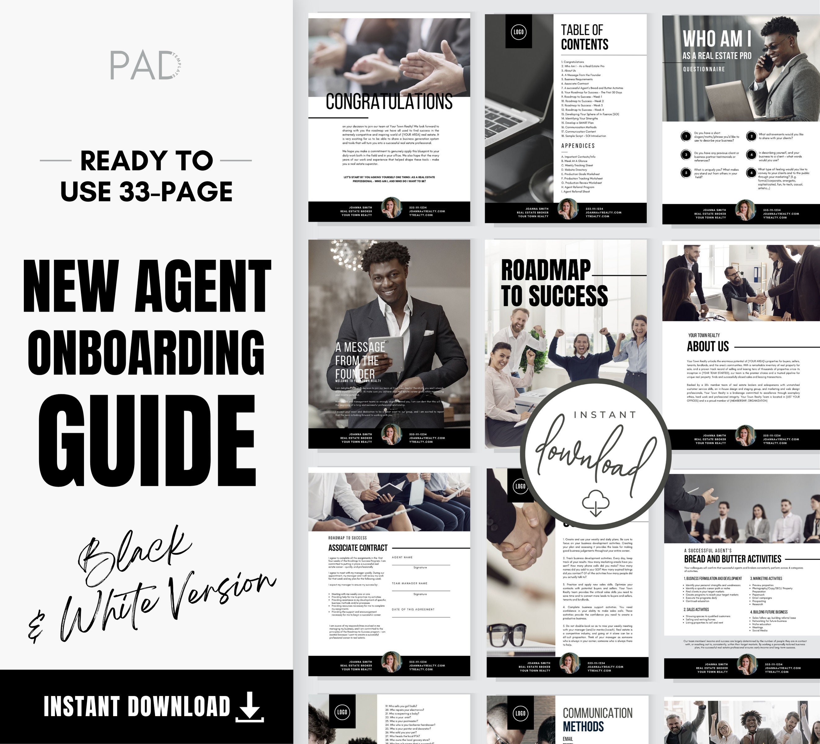 Real Estate Team Onboarding Guide: Realtor Recruiting Template (CANVA ...