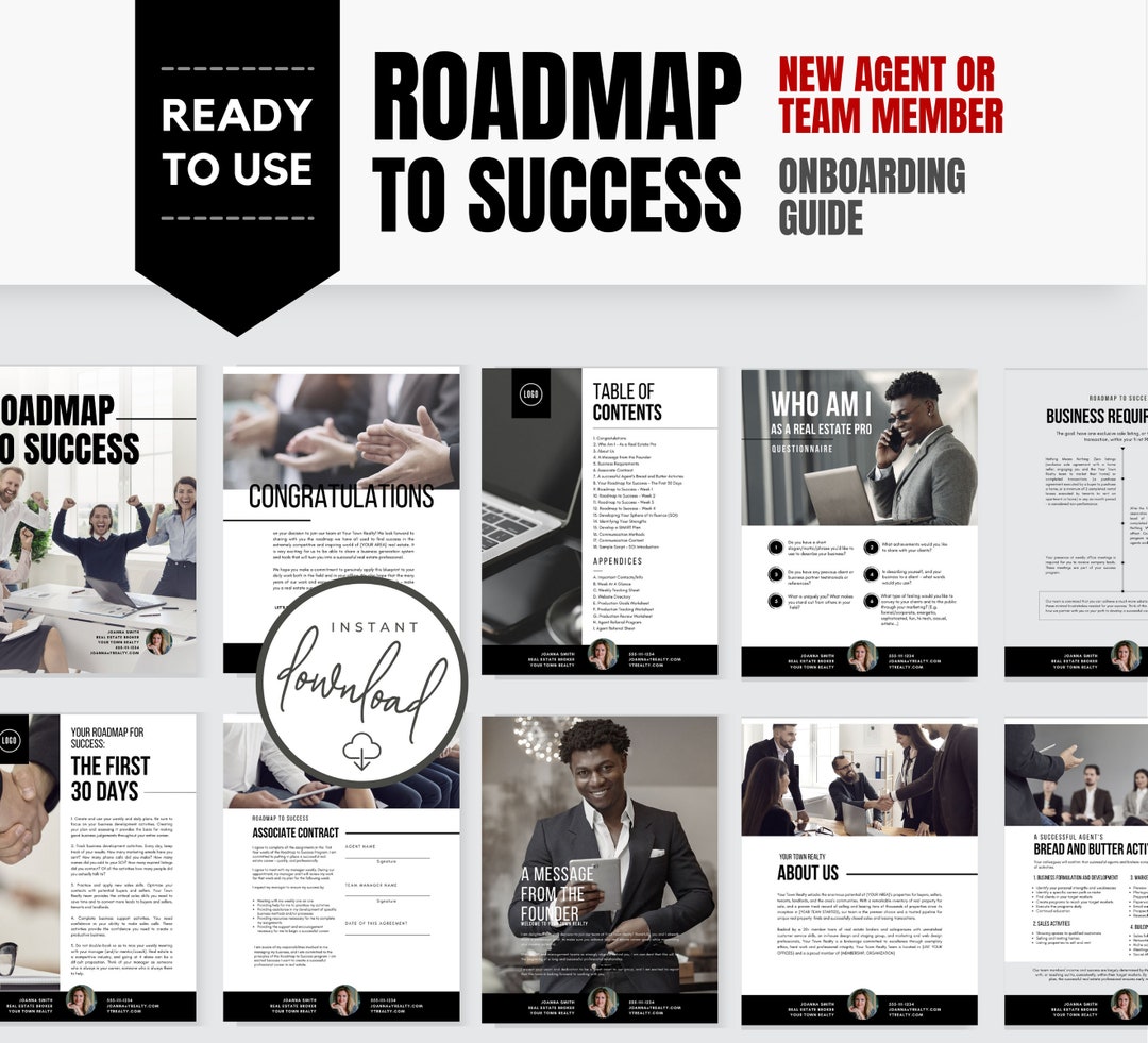 Real Estate Team Onboarding Guide: Realtor Recruiting Template (CANVA ...