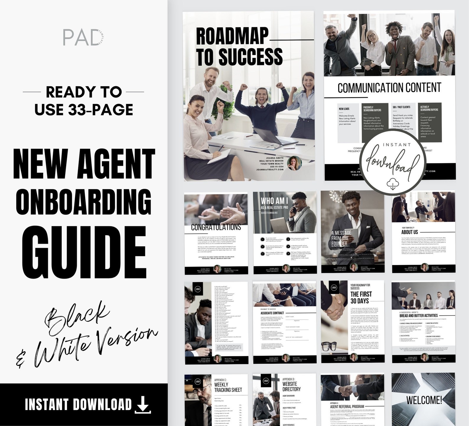 Real Estate Team Onboarding Guide: Realtor Recruiting Template (CANVA ...