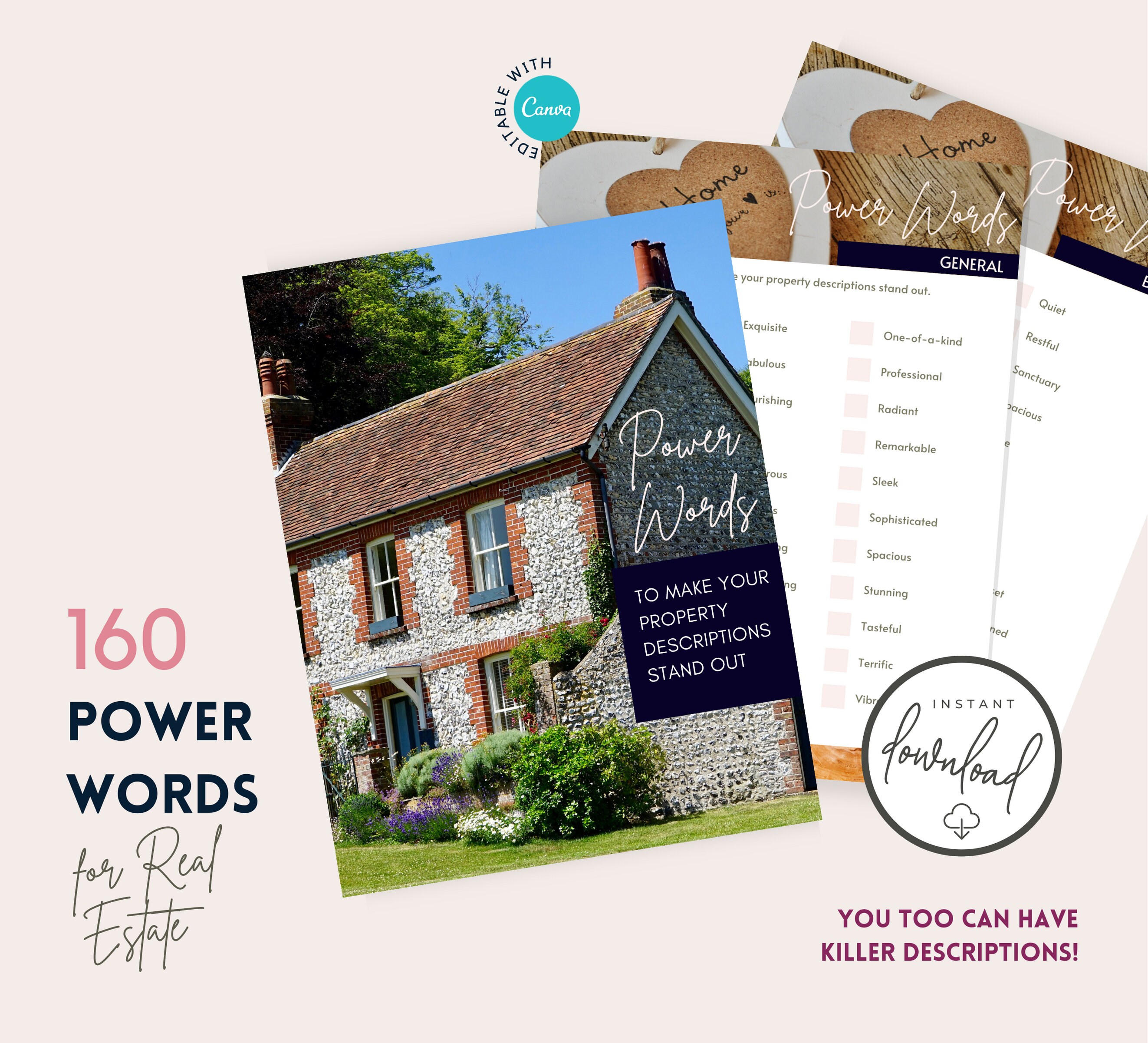 Real Estate Descriptions Power Words for Realtor Marketing Instant ...