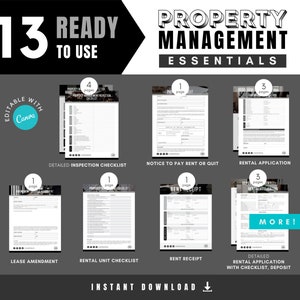 Property Manager Documents Essential Kit Property Management Forms ...