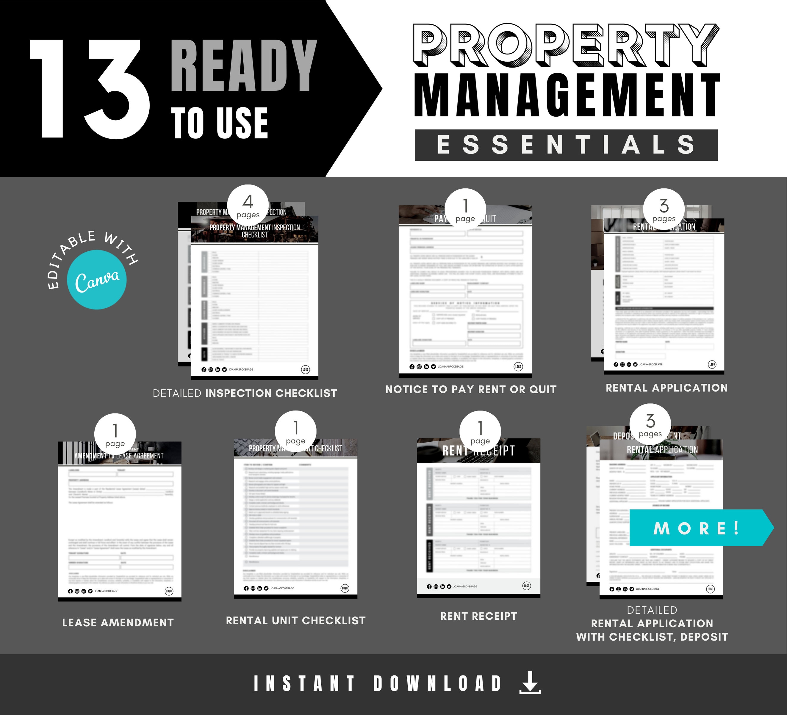 Property Manager Documents Essential Kit Property Management Forms ...