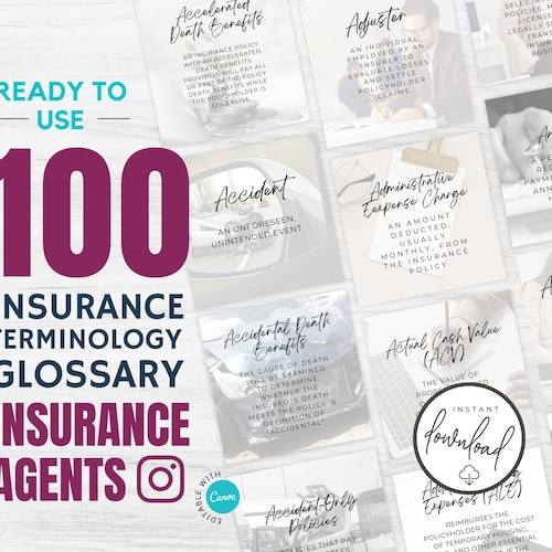 Life Insurance Instagram Post Template Social Media Marketing - Etsy