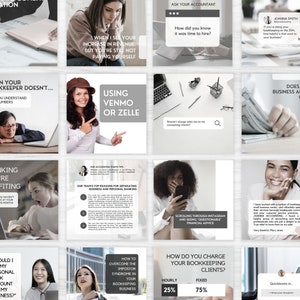 100 Instagram Post Templates for Accountants Bookkeepers | Creative ...