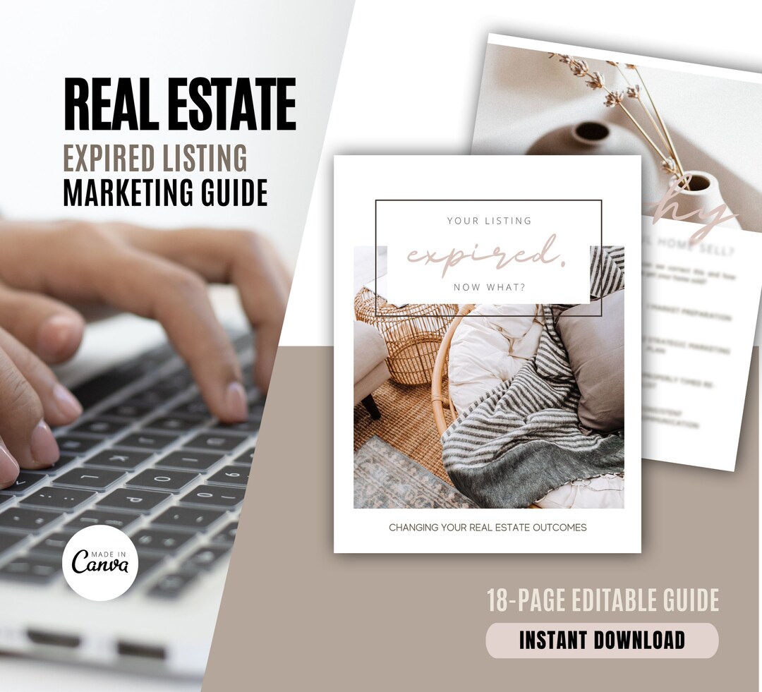 Expired Listing Guide: Real Estate Marketing Template (editable PDF) - Etsy