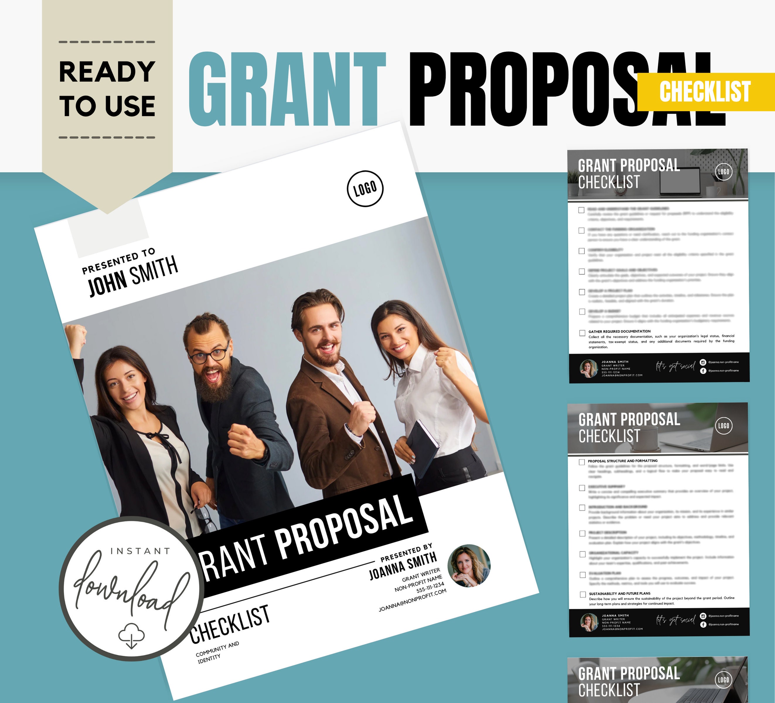 Grant Proposal Checklist for Nonprofits | Grant Checklist | Non-profit ...