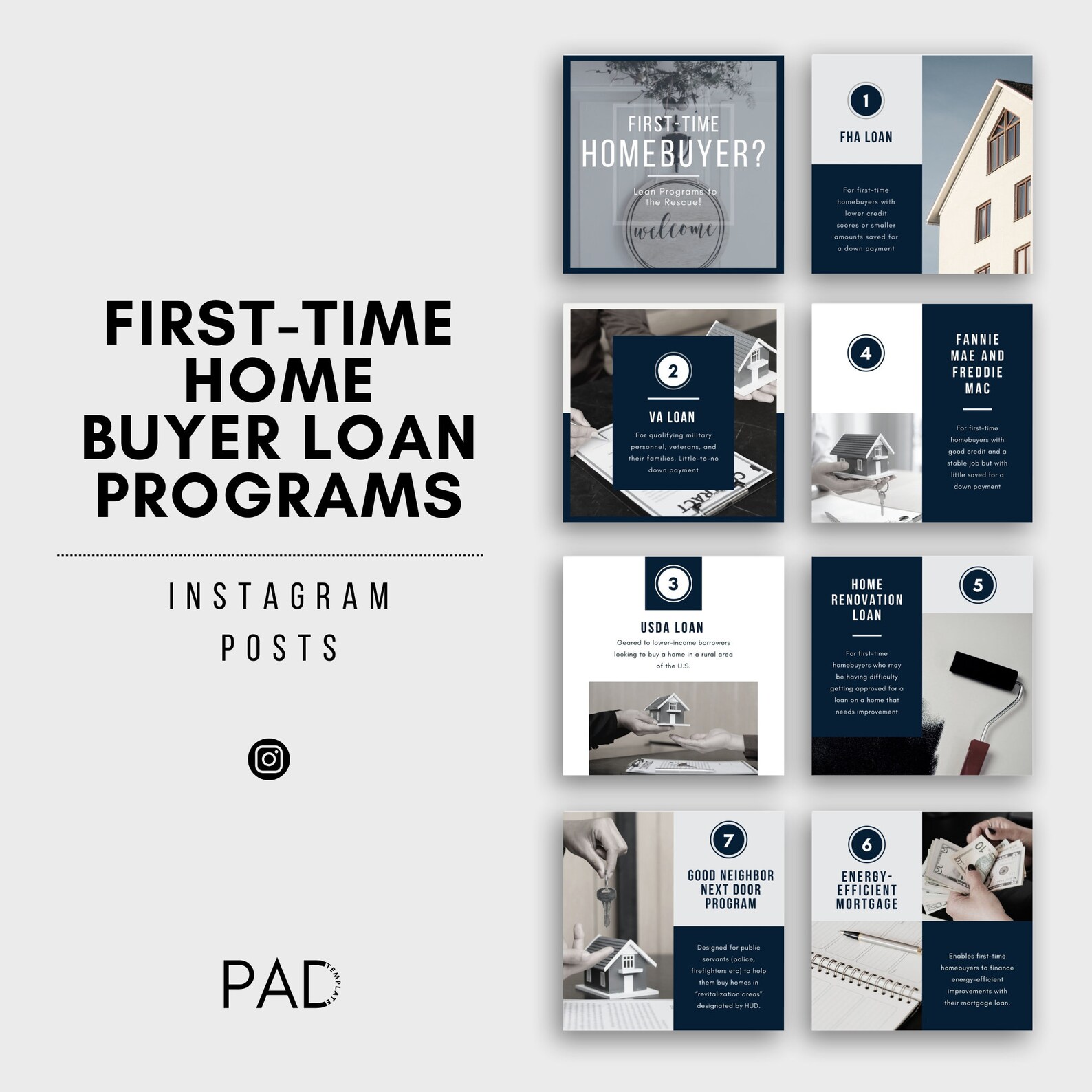Loan Officer Marketing Kit: Social Media Templates (CANVA Editable) - Etsy