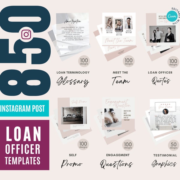 Loan Officer Instagram Marketing - Etsy