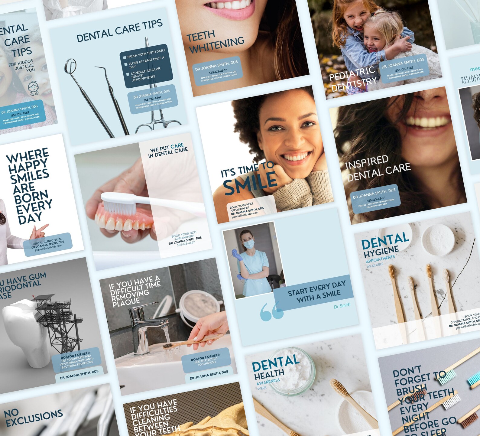 40 Instagram Post Templates for Dentists Dental Practice - Etsy