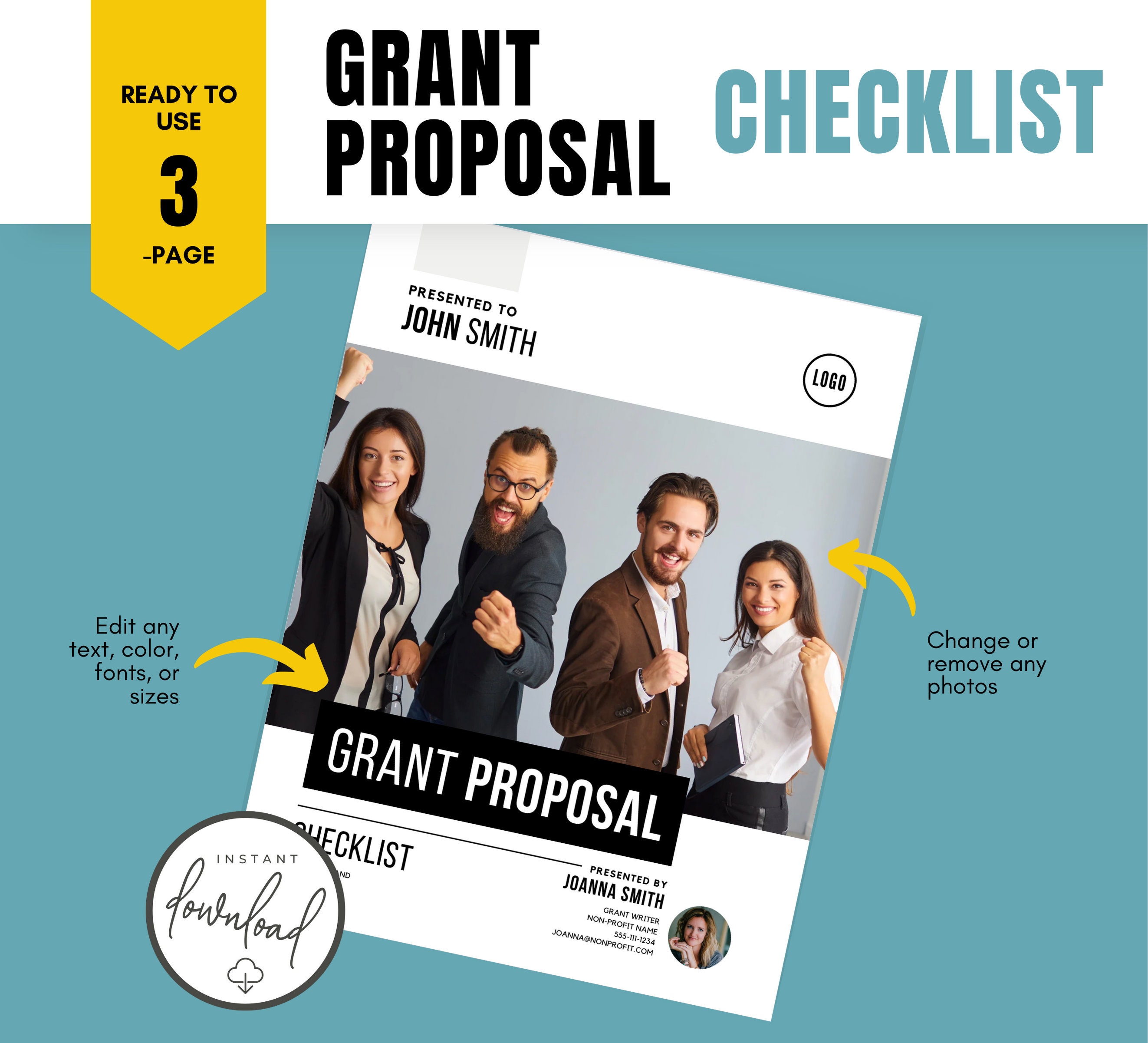 Grant Proposal Checklist for Nonprofits | Grant Checklist | Non-profit ...