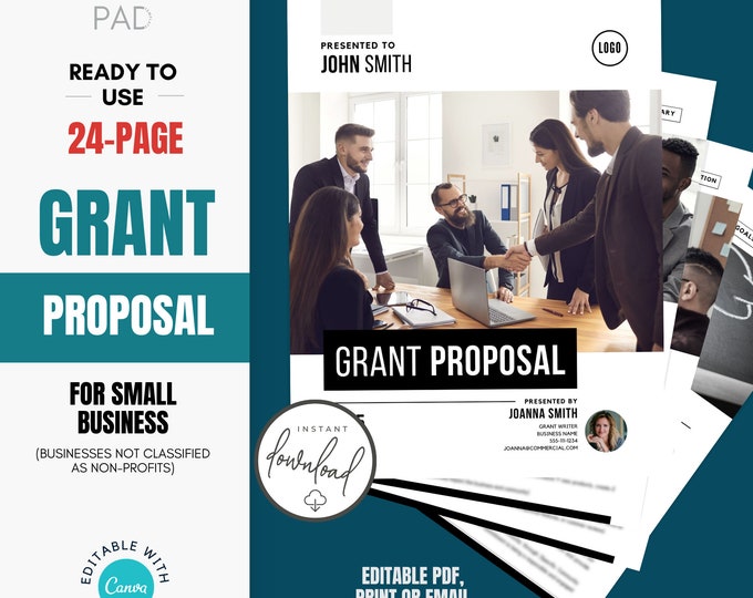 Grant Proposal Template for Small Businesses Grant Writing For-profit Funding Grant Proposal ...