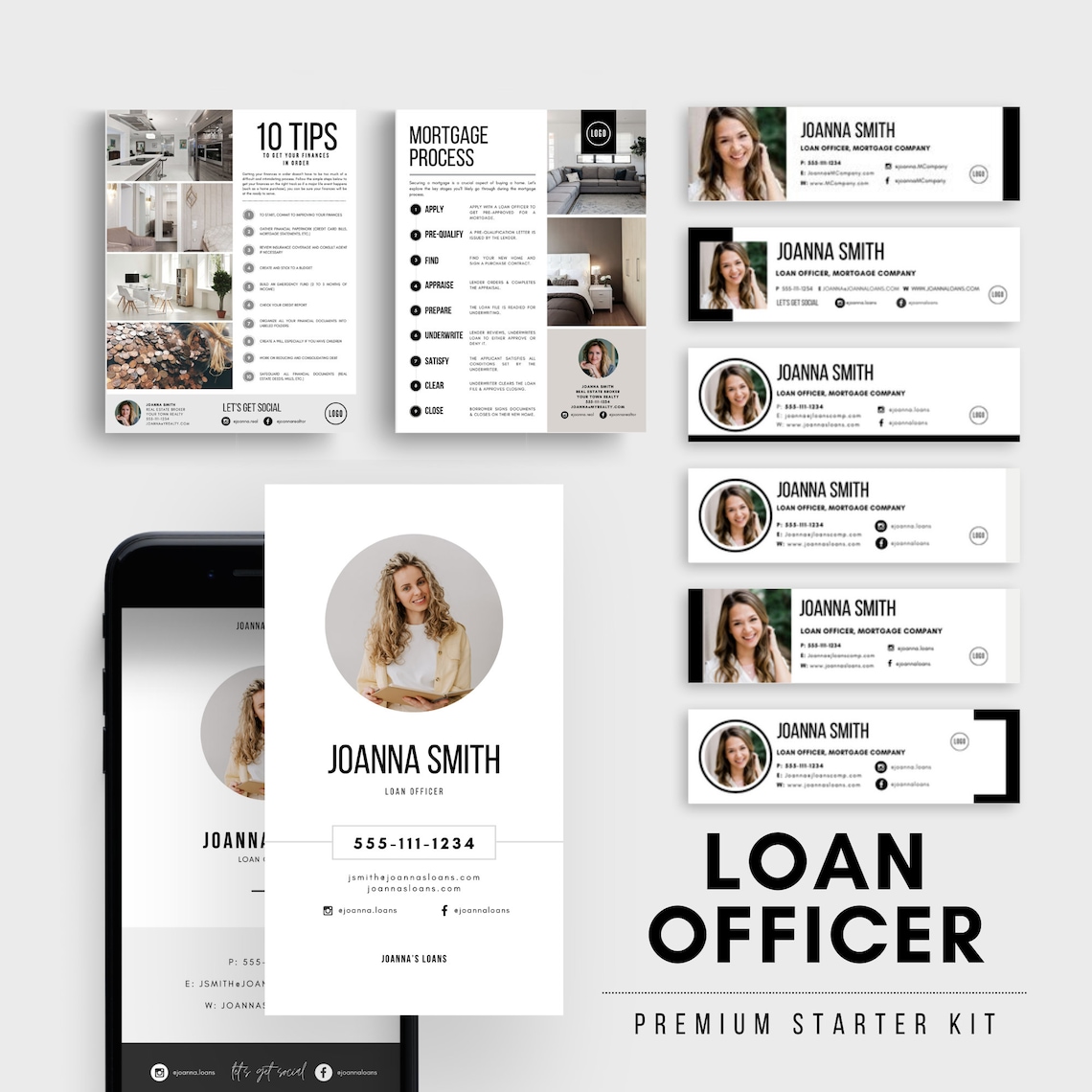 Loan Officer Marketing Kit: Canva Templates & Social Media (digital ...