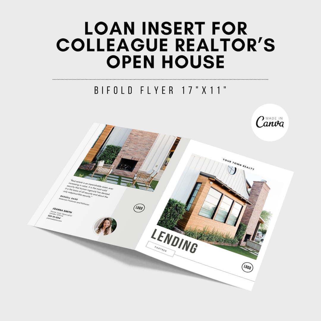 Mortgage Open House Flyer: Realtor Co-marketing Canva Template (digital ...