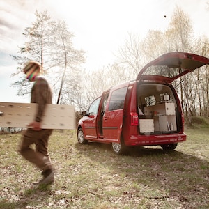 VW Caddy Maxi Camping Boxes Modular Camping Set Made of Birch Multiplex ...