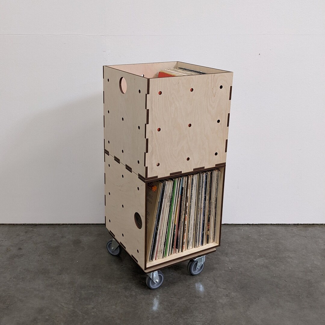 Poplar Plywood Record Box and Modular Shelf - Etsy UK