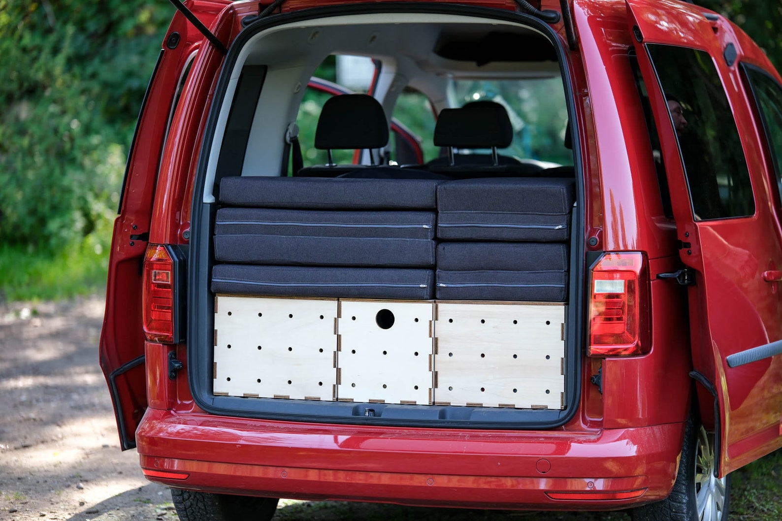 VW Caddy Maxi Camping Boxes Modular Camping Set Made of Birch Multiplex ...